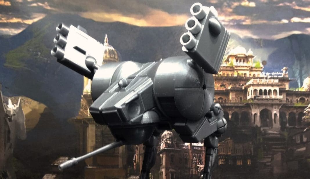 Check out this 3D print of the unseen BattleTech Locust mech - Hypertext