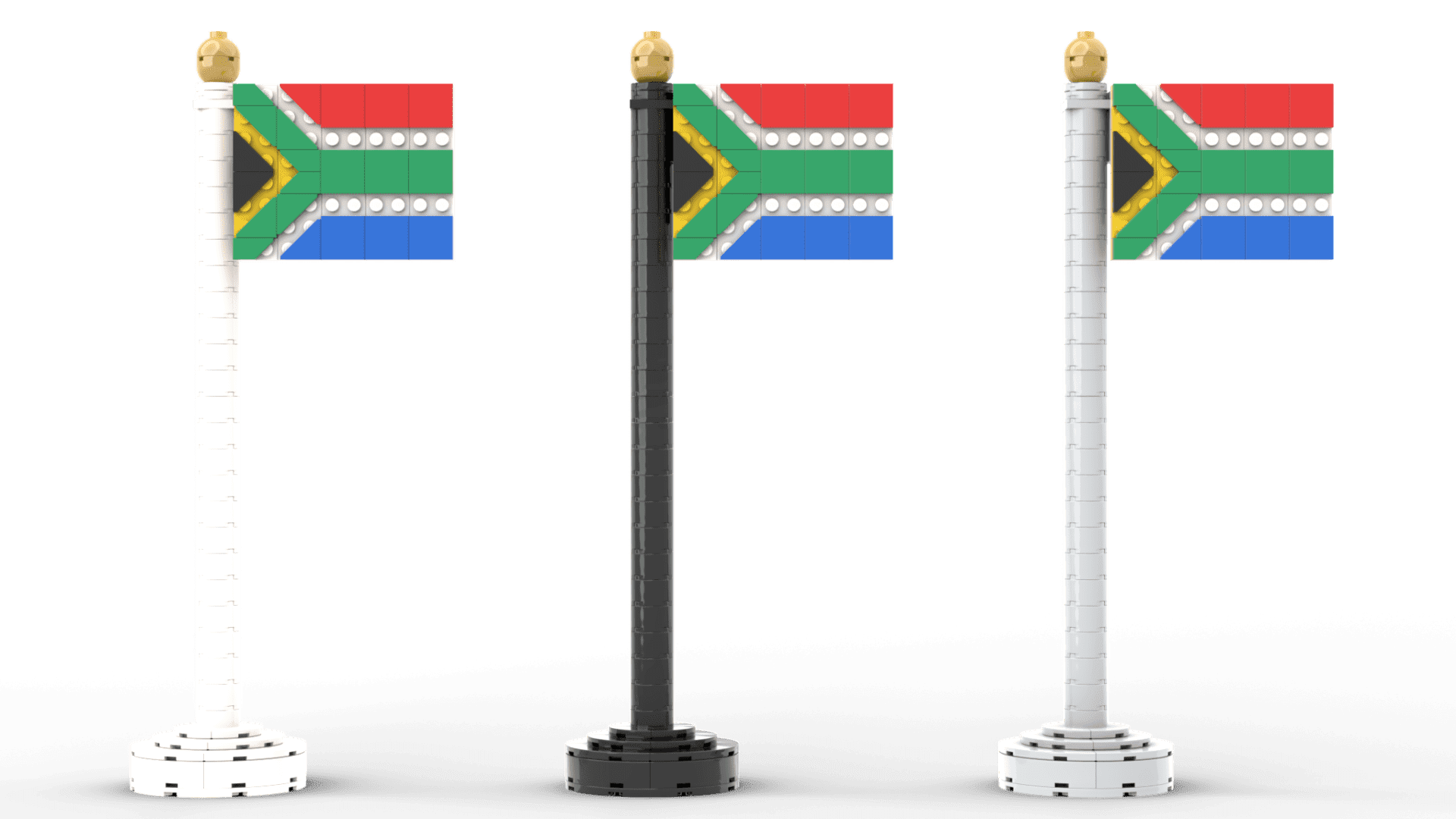 Build this LEGO South African flag for your desk - Hypertext