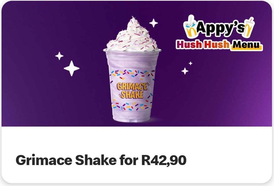 How to get the Grimace Shake in South Africa - Hypertext