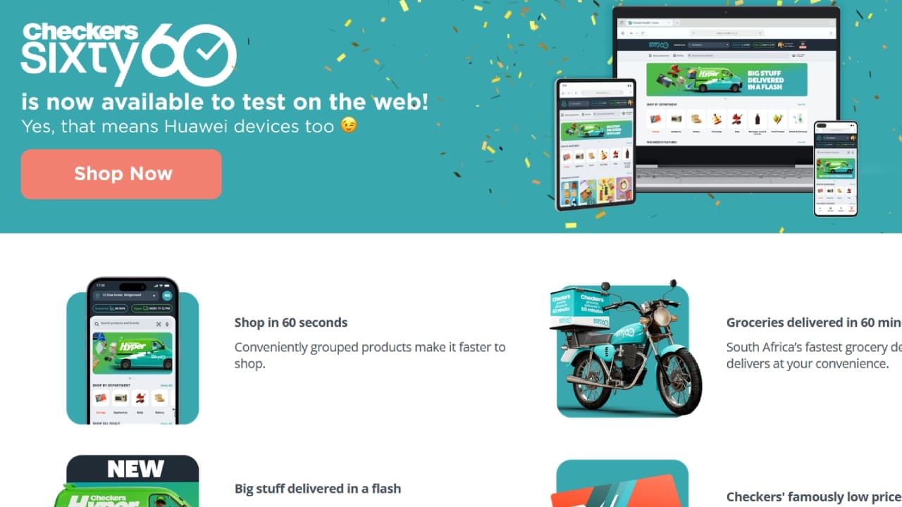 Checkers Sixty60 has good news for Huawei users - Hypertext
