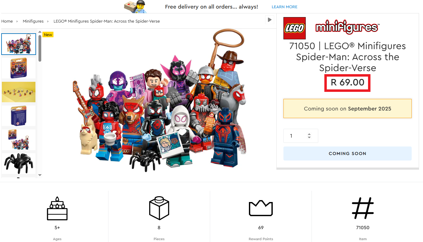 From R69 to R7699: South African pricing revealed for LEGO in September - Hypertext