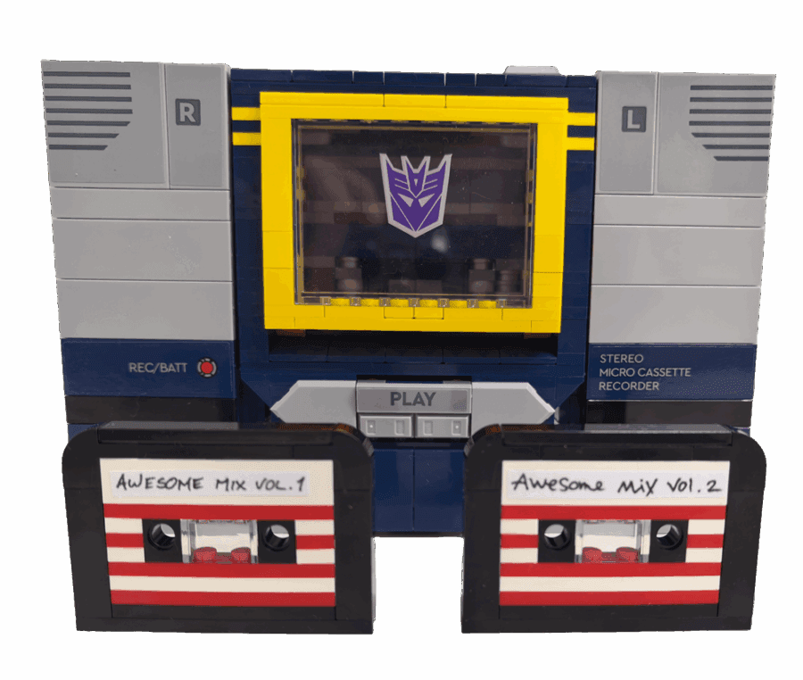 How to make a GOG Awesome Mix cassette for LEGO Soundwave - Hypertext