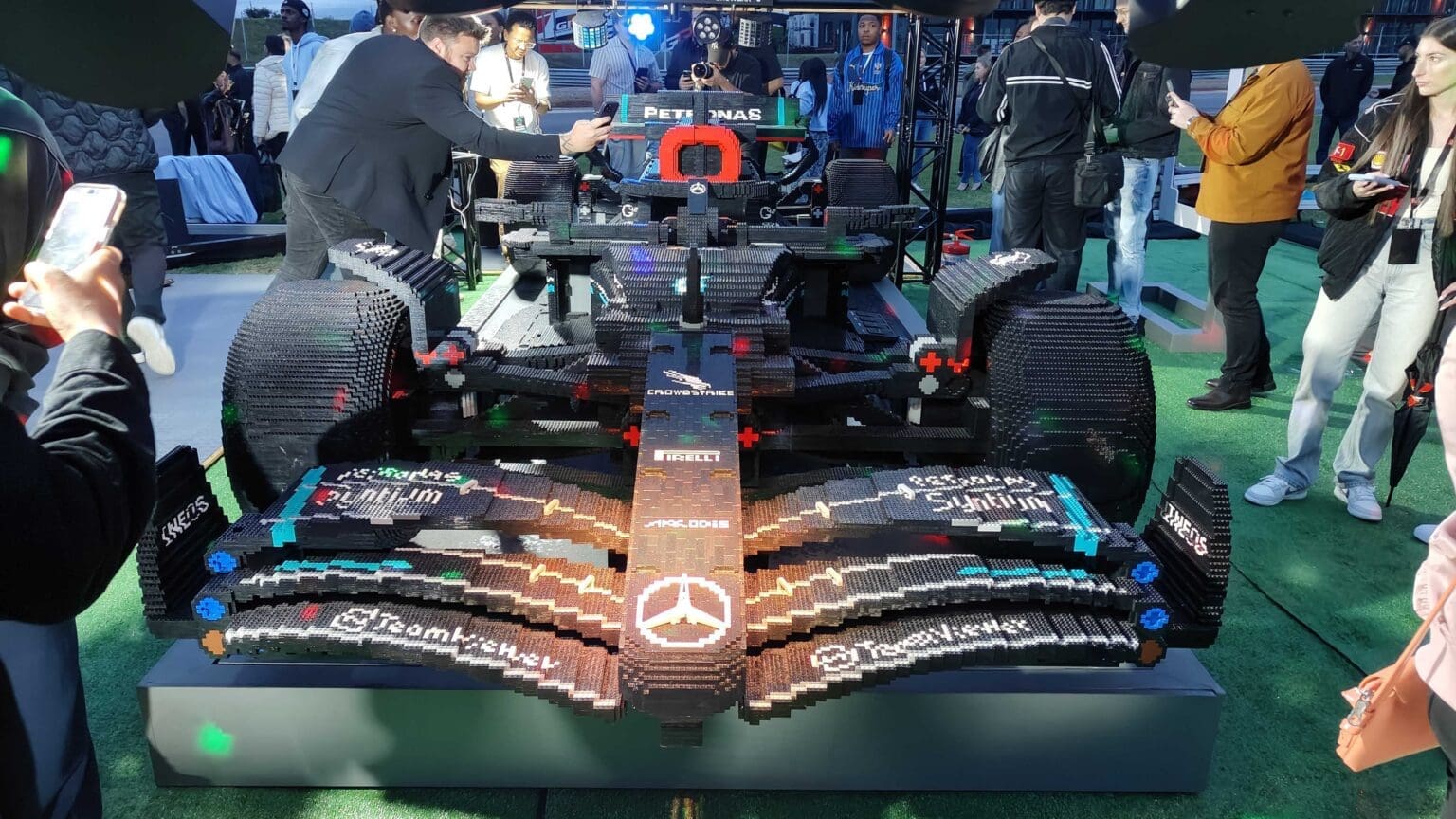 Full size LEGO replica of Mercedes-AMG F1 car revealed in South Africa ...