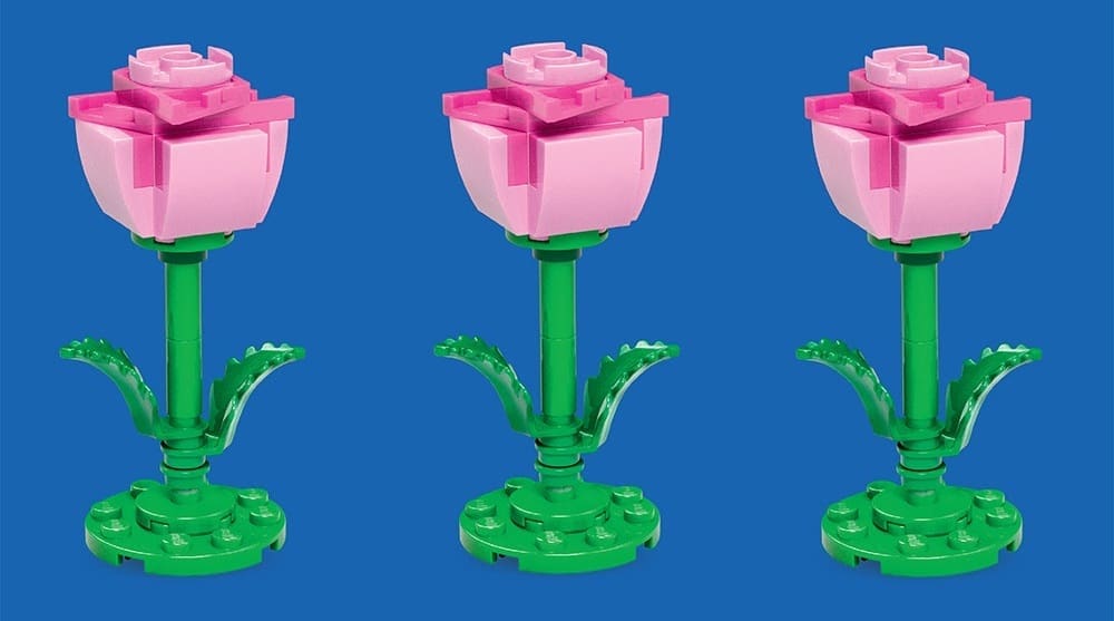 How to build LEGO's free rose at home - Hypertext